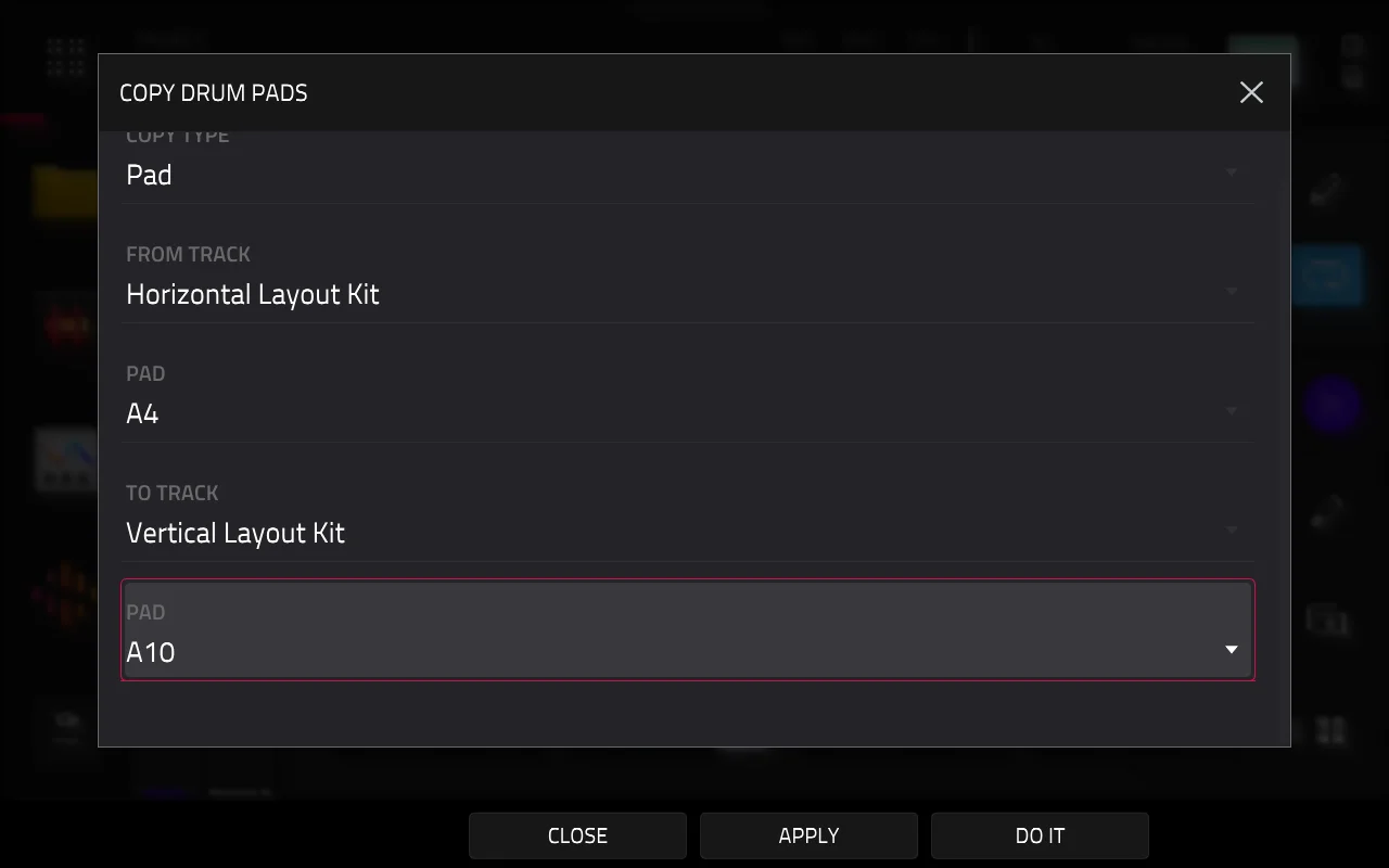 MPC Samples > How do I rearrange the pad layout of a drum kit?
