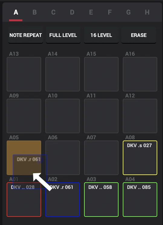 MPC Samples > How do I rearrange the pad layout of a drum kit?